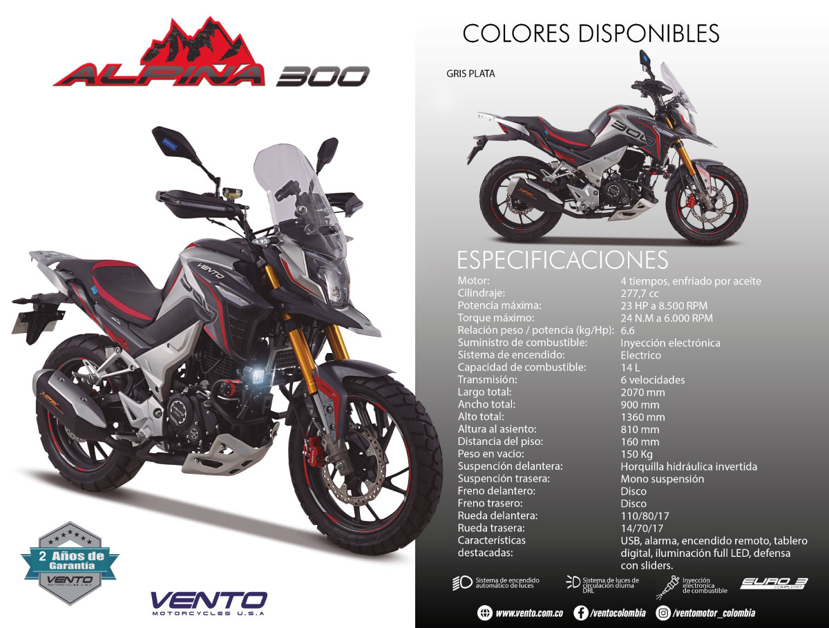 Alpina 300 – Vento Motorcycles U.S.A │Colombia